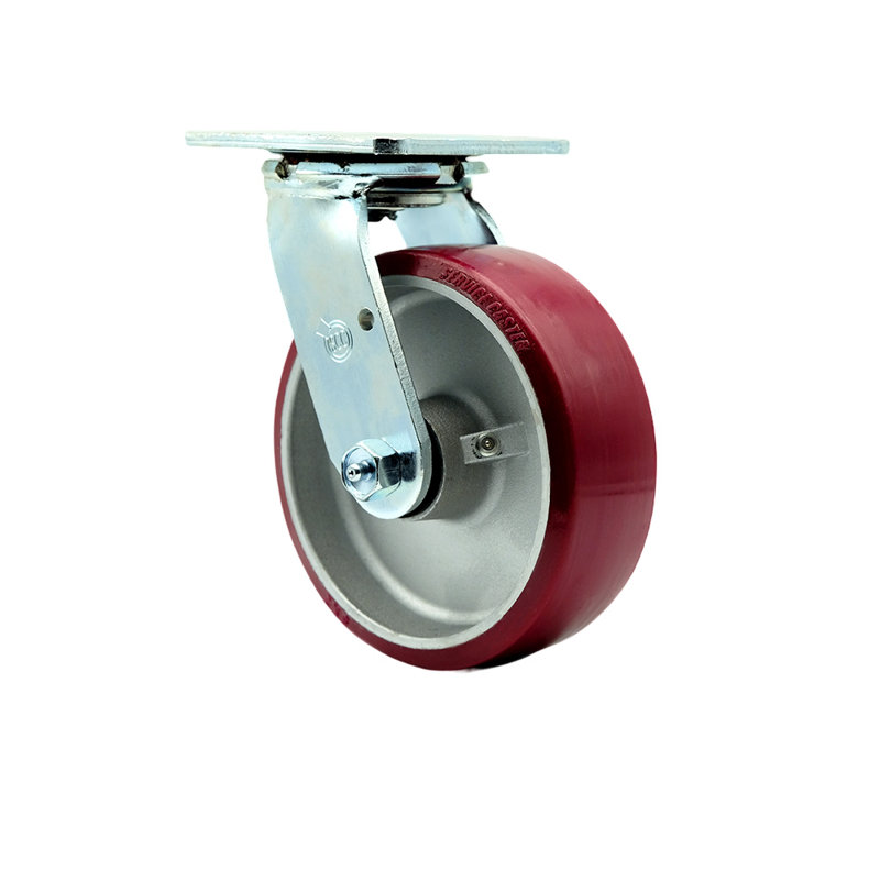 Service Caster Stainless Steel Poly on Aluminum Caster | Wayfair