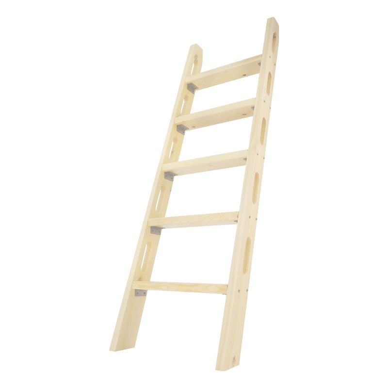 Gracie Oaks 57.05'' Tall Wood Step Ladder | Wayfair