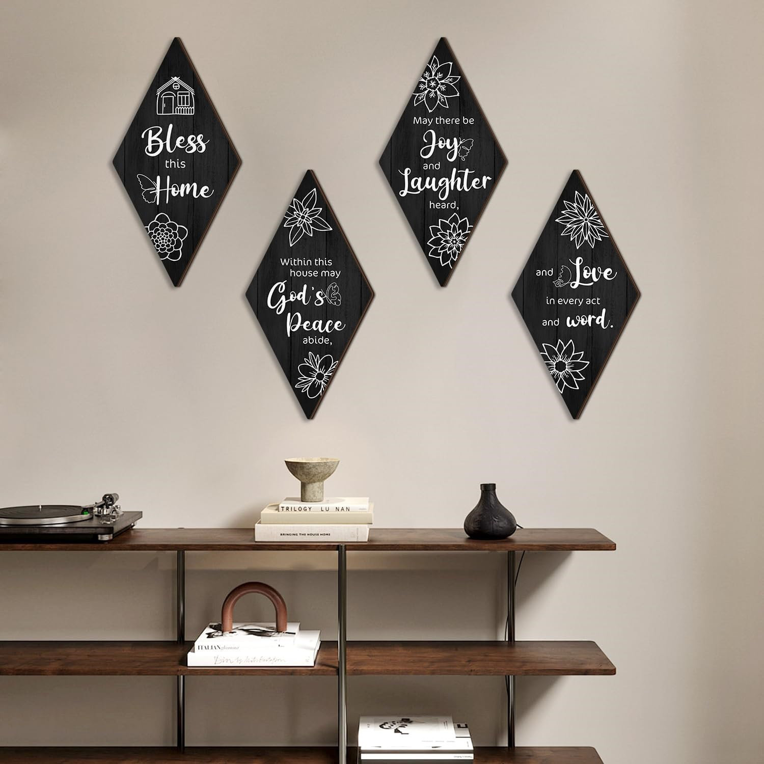 Trinx House Blessing Wooden Signs For Wall Decor,Bless This Home Wall ...