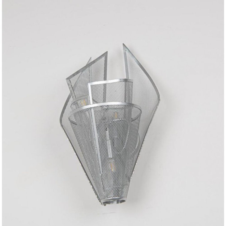 Orren Ellis Zhoey Geometric Ner Tamid Mesh Wall Light Chandelier | Wayfair