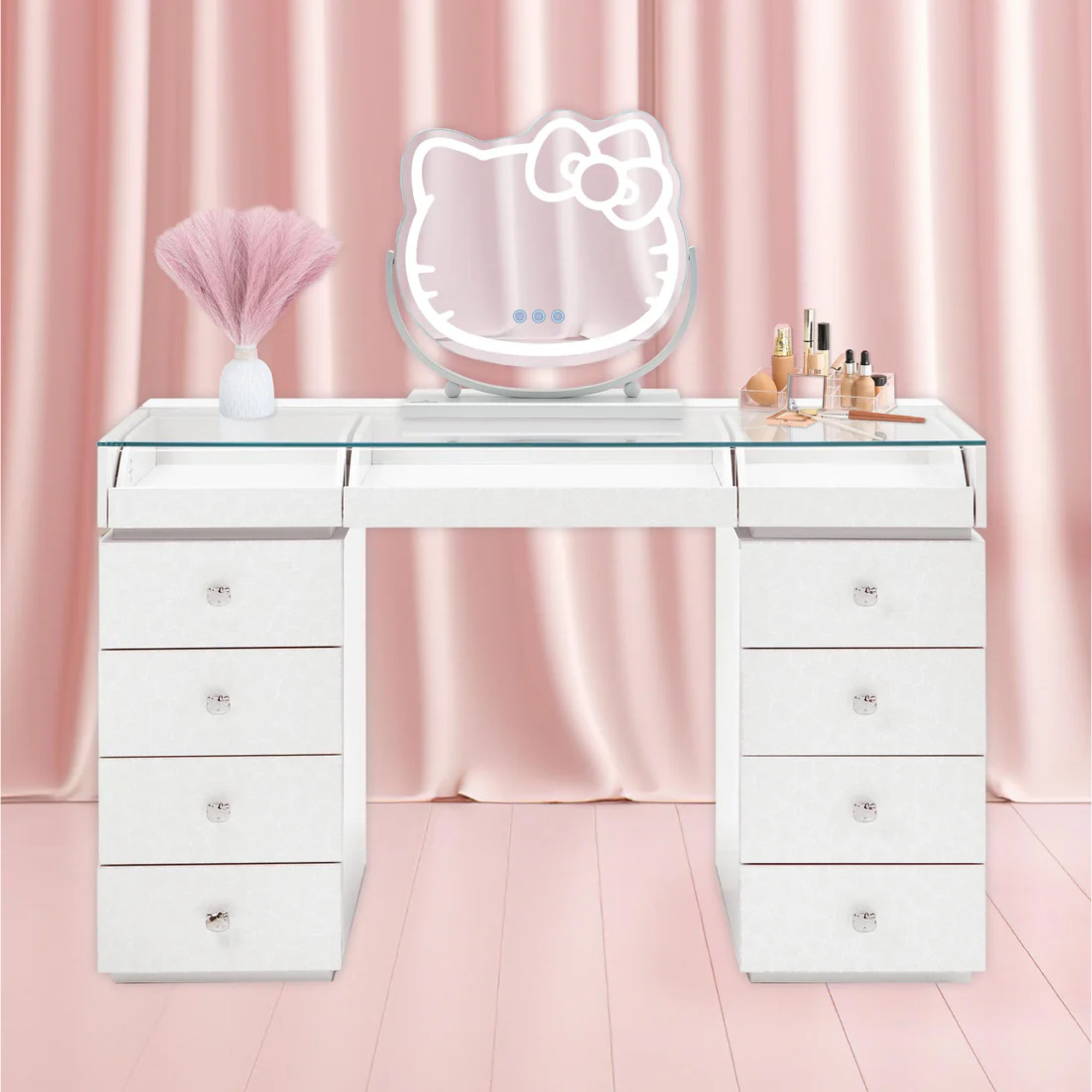 Hokku Designs Jesleen SlayStation Pro 2.0 Mirrored Tabletop, Vanity ...