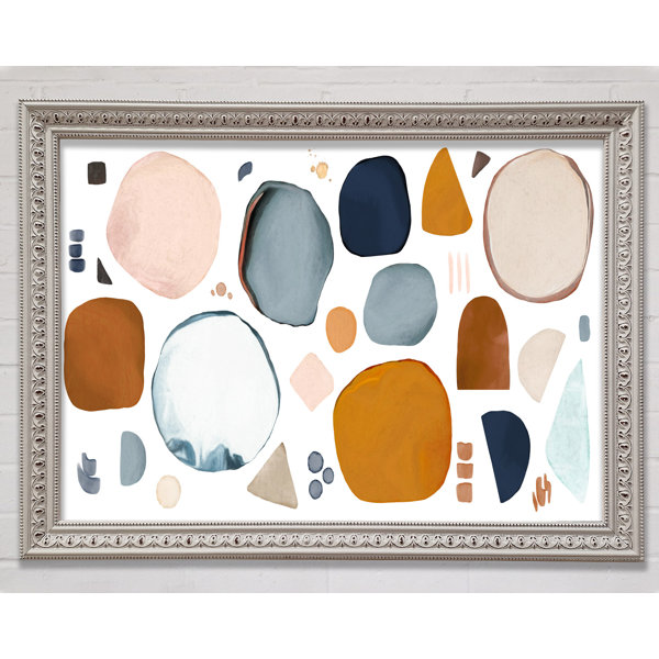 Bright Star The Abstract Shape Collage - Single Picture Frame Print ...