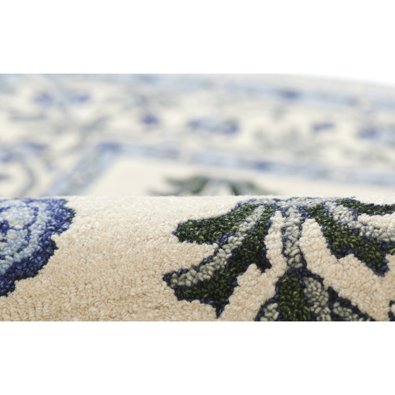 Momeni Cotswold Traditional Hand Tufted Wool Blue Area Rug 2'6" X 8 ...