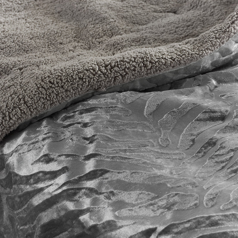 Coma Inducer Primal Zebra Coma Inducer Velvet Oversized Comforter Set ...