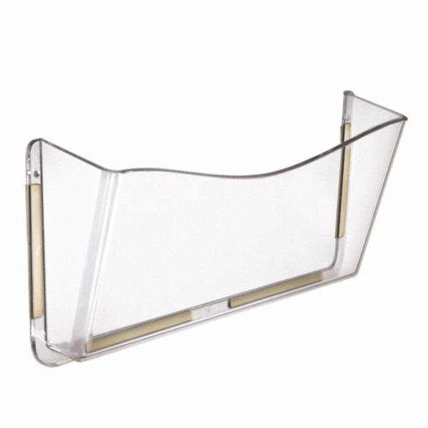 Azar Displays Clear Plastic Wall Mount File Holder with Double Sided ...