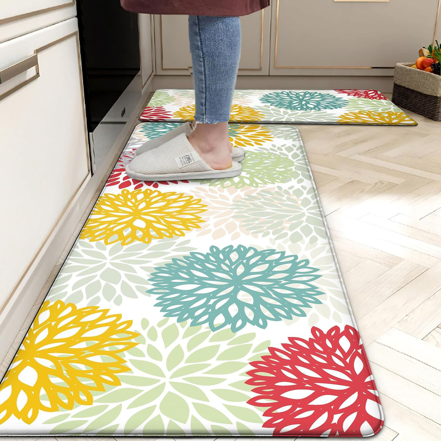 Lark Manor Kitchen Rugs Non Slip Waterproof Kitchen Runner Rug Memory ...