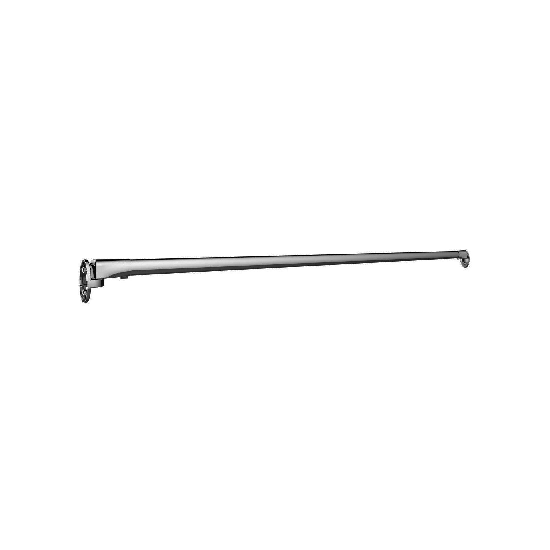 Preferred Bath Accessories 60" Straight Fixed Shower Curtain Rod ...
