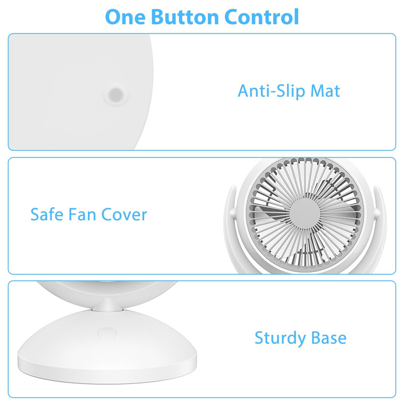Edge Collections 7.59" Portable Fan | Wayfair