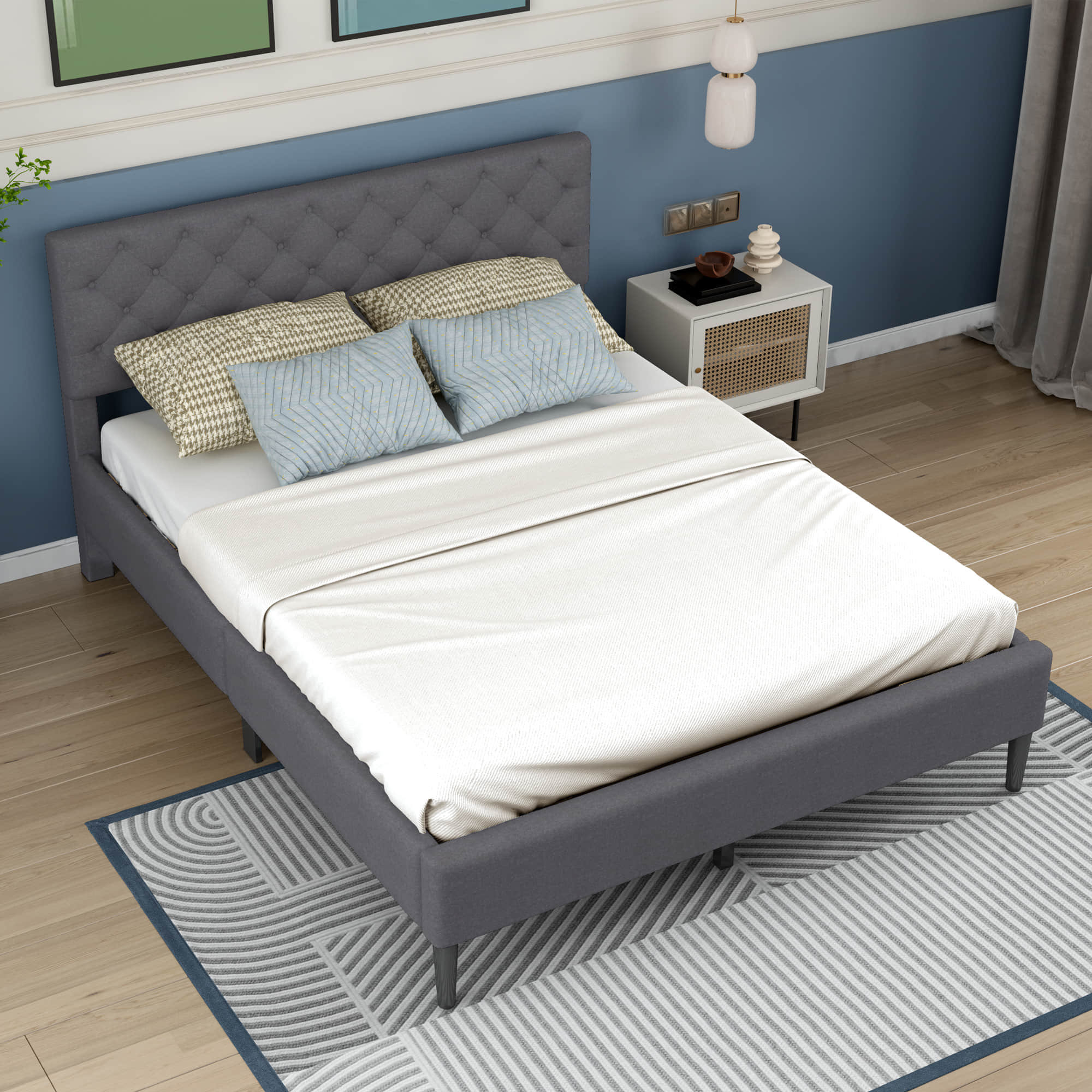 Winston Porter Queen Size Dichiera Upholstered Storage Bed | Wayfair