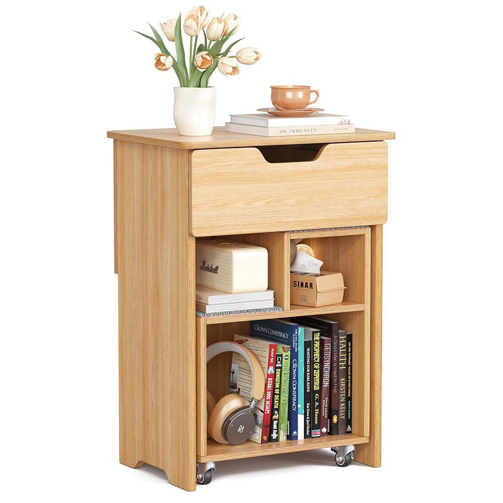 Ebern Designs End Table Small Night Stand For Small Spaces Narrow Side ...