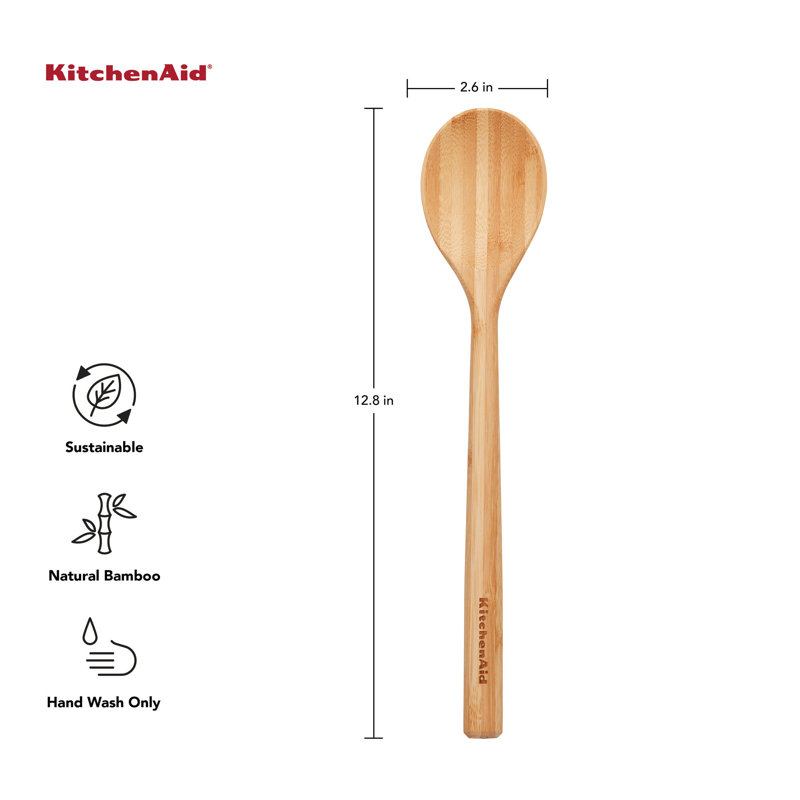 KitchenAid® Kitchenaid Universal Bamboo Basting Spoon, 12-Inch | Wayfair