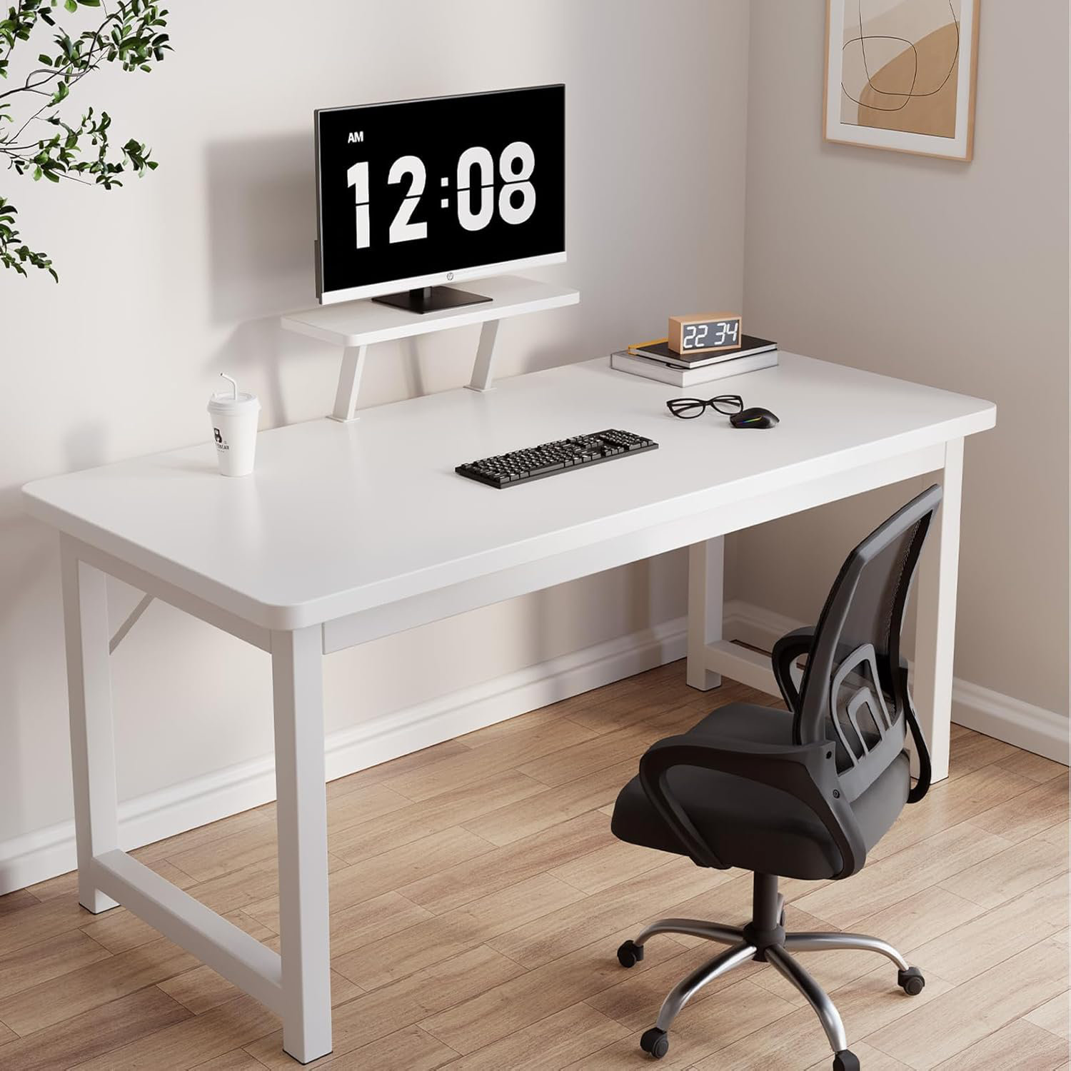 Ebern Designs Small Computer Desk 31.5 Inch Small Office Desk With ...