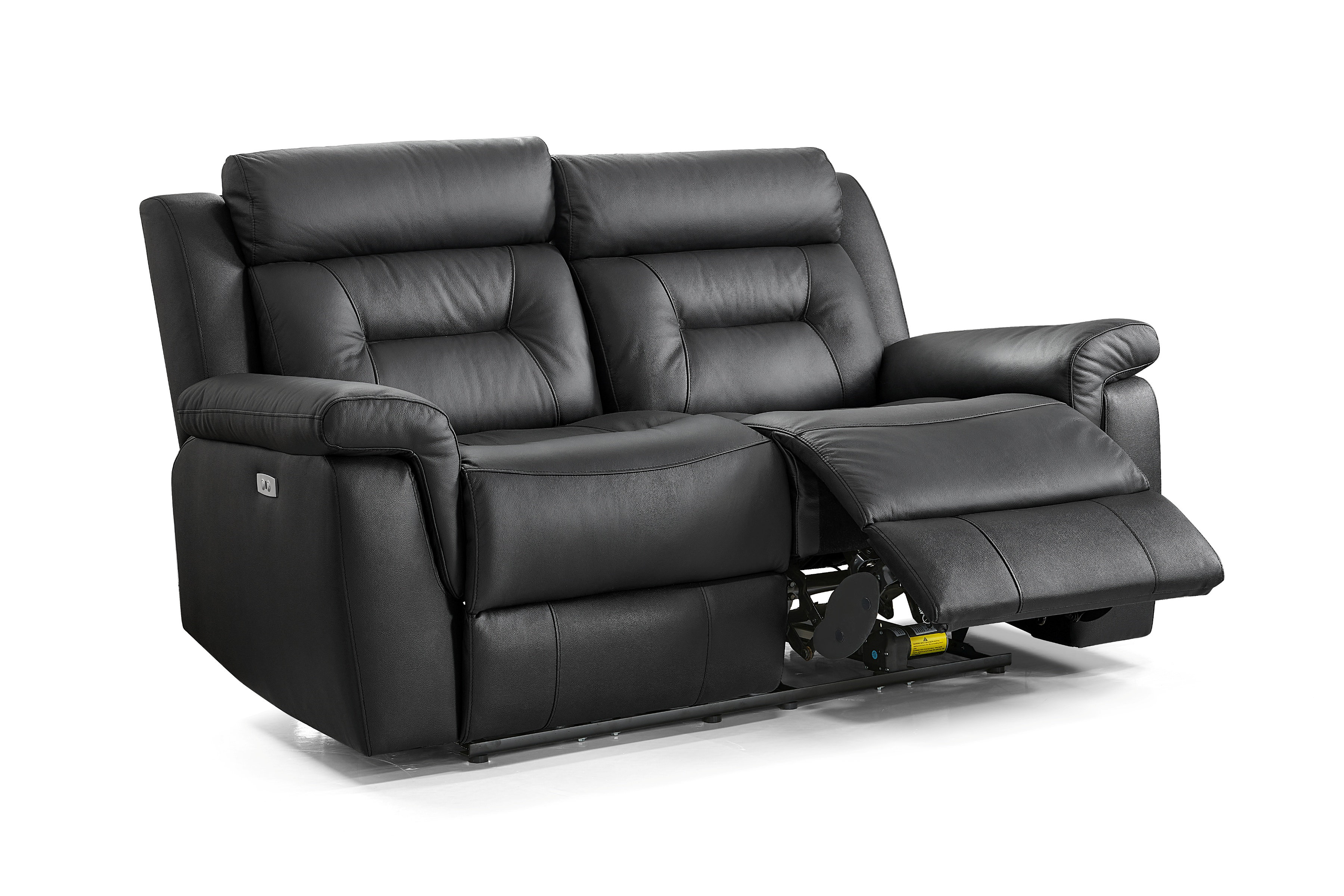 Ebern Designs Demea 2 Seater Genuine Leather Electric Recliner ...