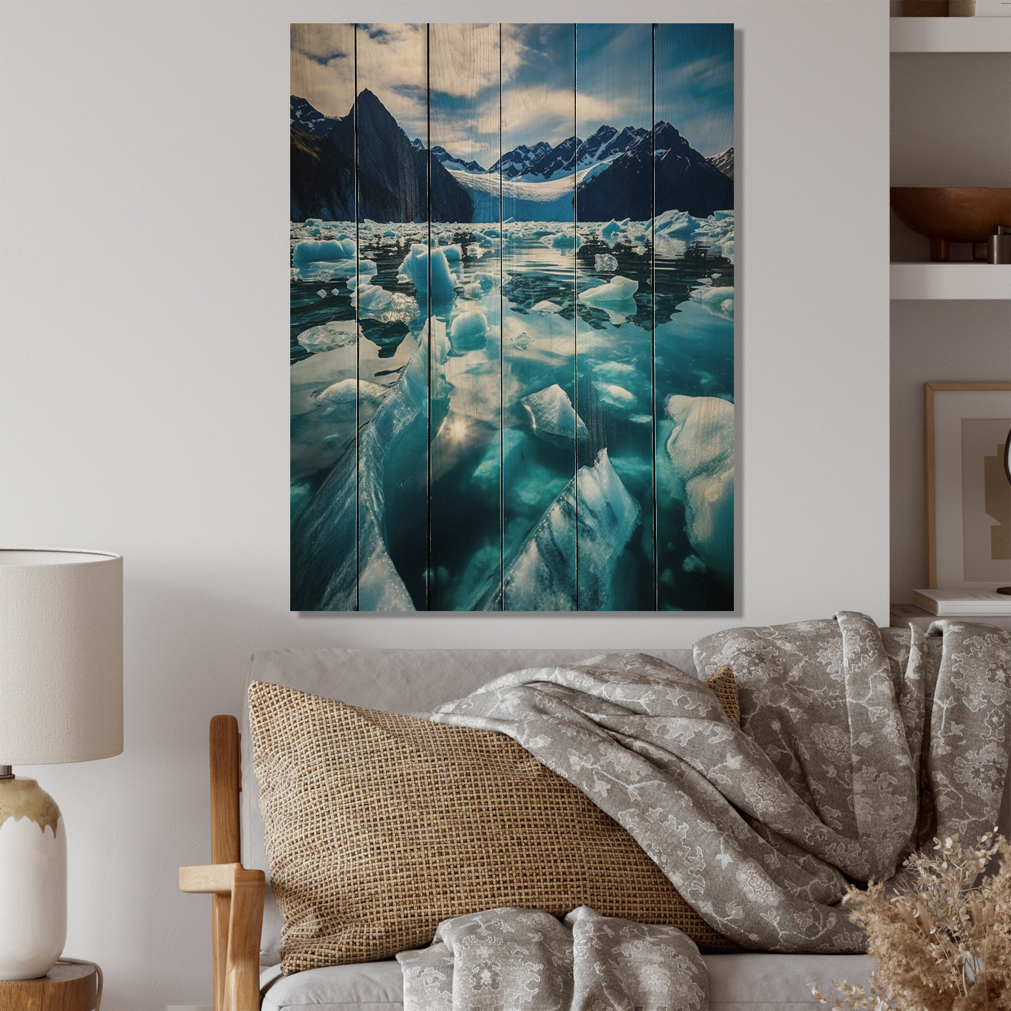 Latitude Run® Caylib Breathtaking Glaciers In Alaska III On Wood Print ...