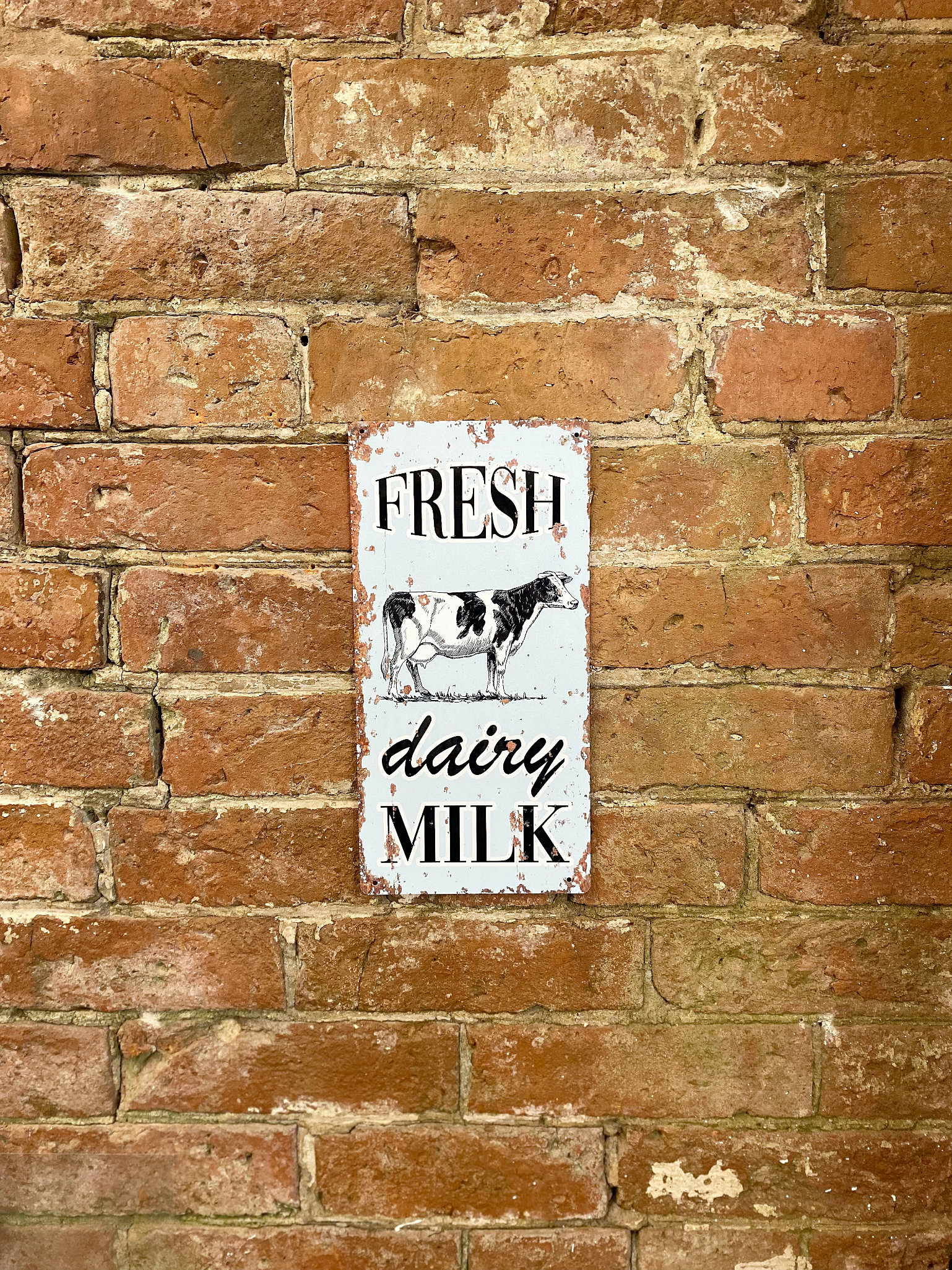 Happy Larry Calidia Fresh Dairy Milk Cow Farm Signs and Plaques ...