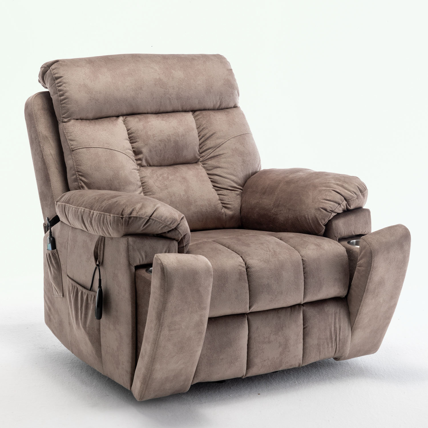 Latitude Run® Naheem Upholstered Heated Massage Chair | Wayfair