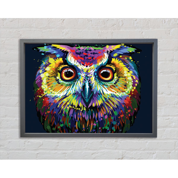 Bright Star The Colourful Vivid Owl - Print | Wayfair.co.uk