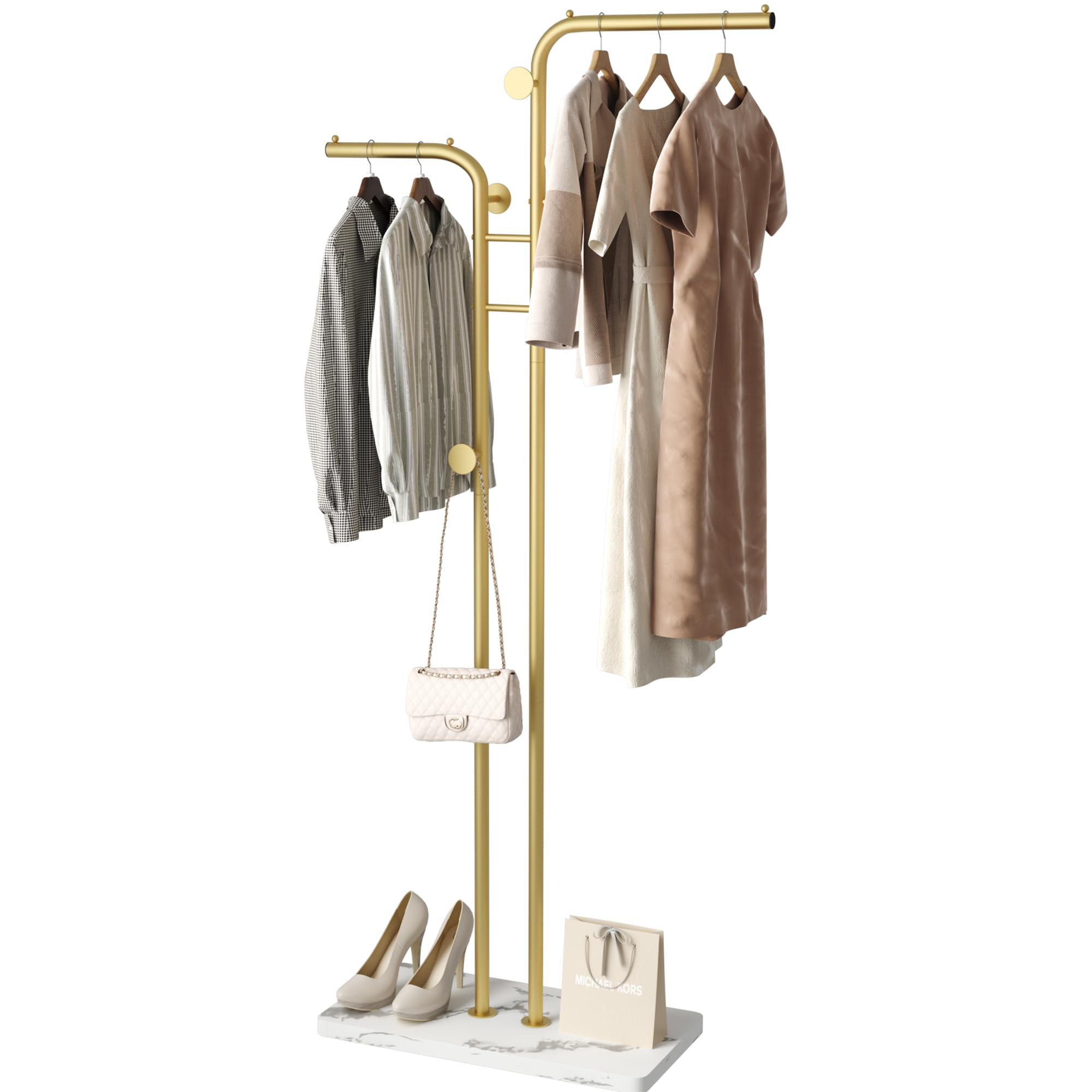 Mercer41 Daveen Steel Freestanding 5 - Hook Coat Rack | Wayfair