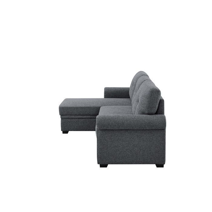 Latitude Run® Rossignol 86" Rolled Arm Sofa Bed & Reviews | Wayfair