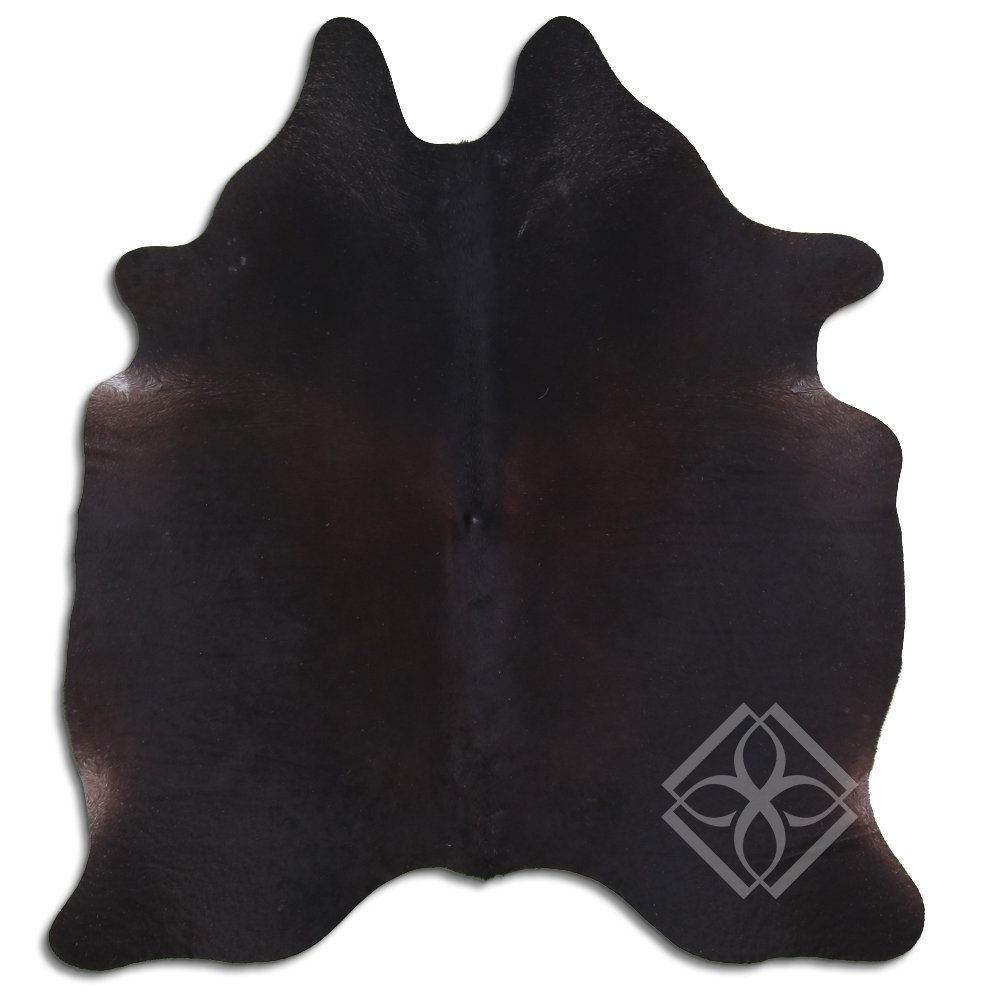 Loon Peak® Natural Hair Handmade Cowhide Black Area Rug | Wayfair