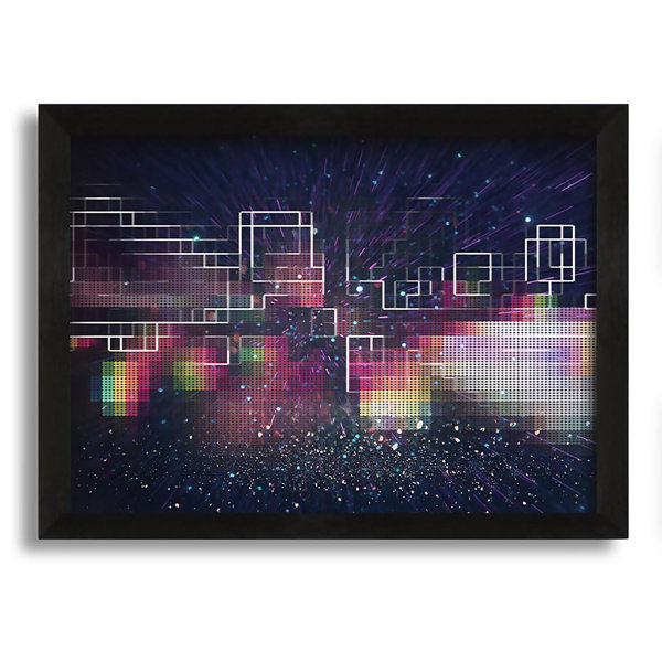 Ivy Bronx Squares of the Universe - Picture Frame Graphic Art on Canvas ...