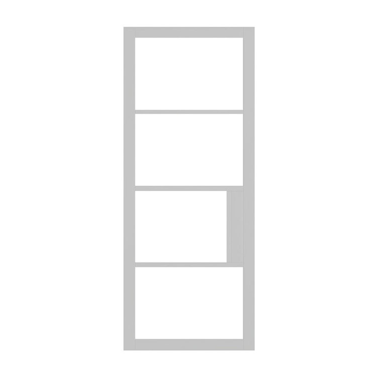 Glass-Door.us Painted Loft Style Sliding Barn Door With Glass Panels ...