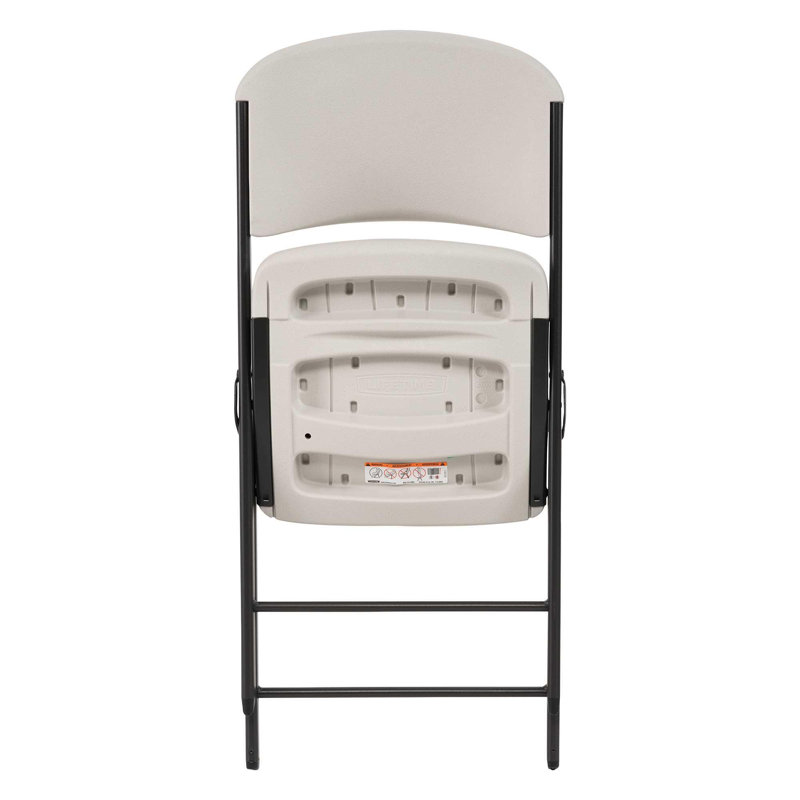 Lifetime Plastic / Resin Stackable Folding Chair Folding Chair Set ...