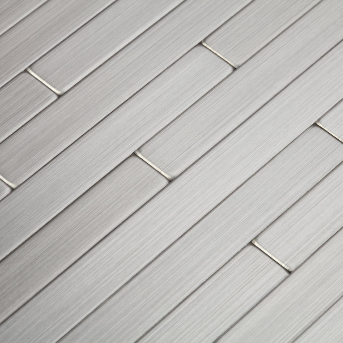 Speed tiles Linear 11.97'' W x 12.09'' L Metal Peel and Stick Mosaic ...