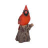 Hi-Line Gift Ltd. Motion Activated Singing Cardinal Standing on Stump ...