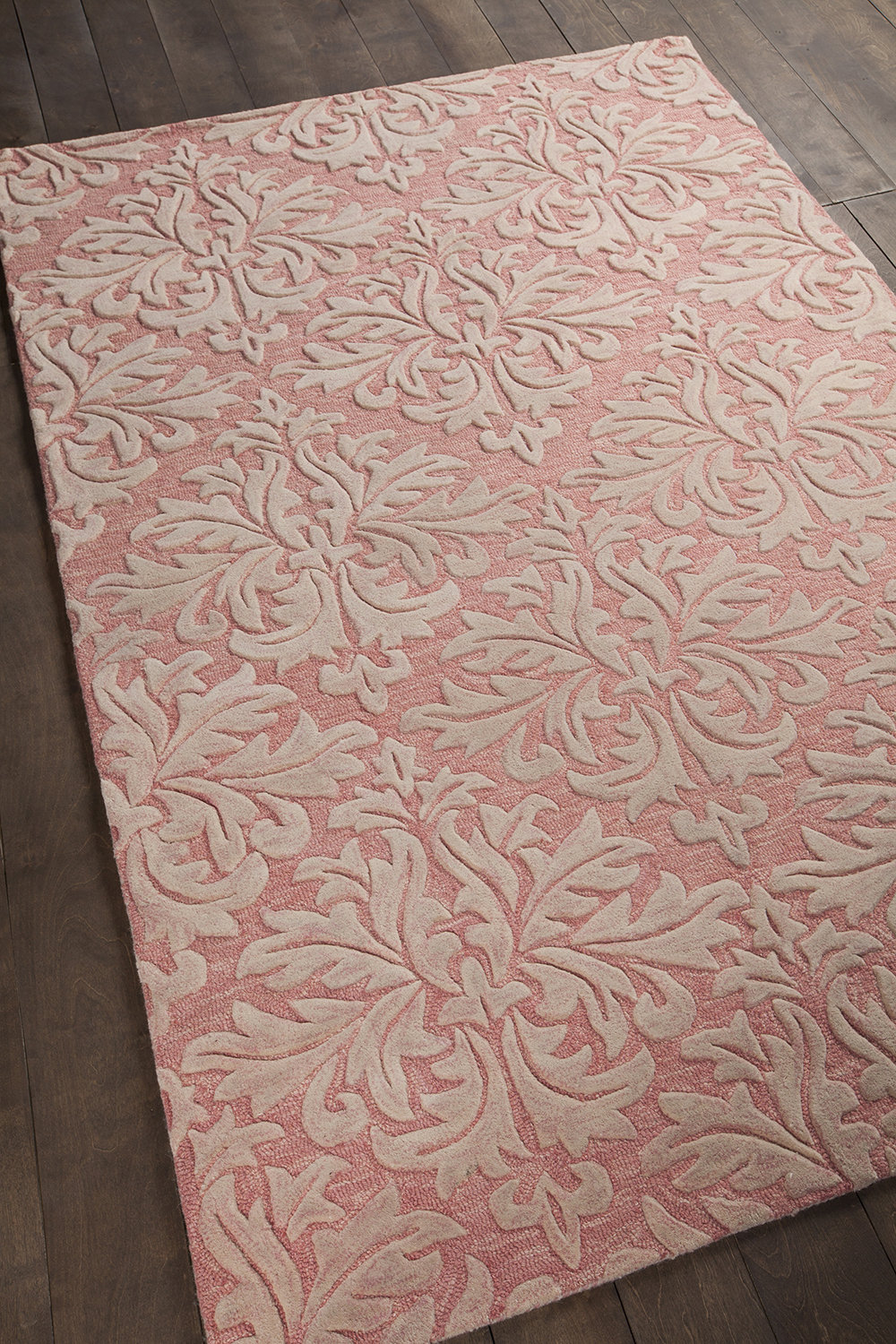 Chandra Yelena Wool Damask Rug | Wayfair