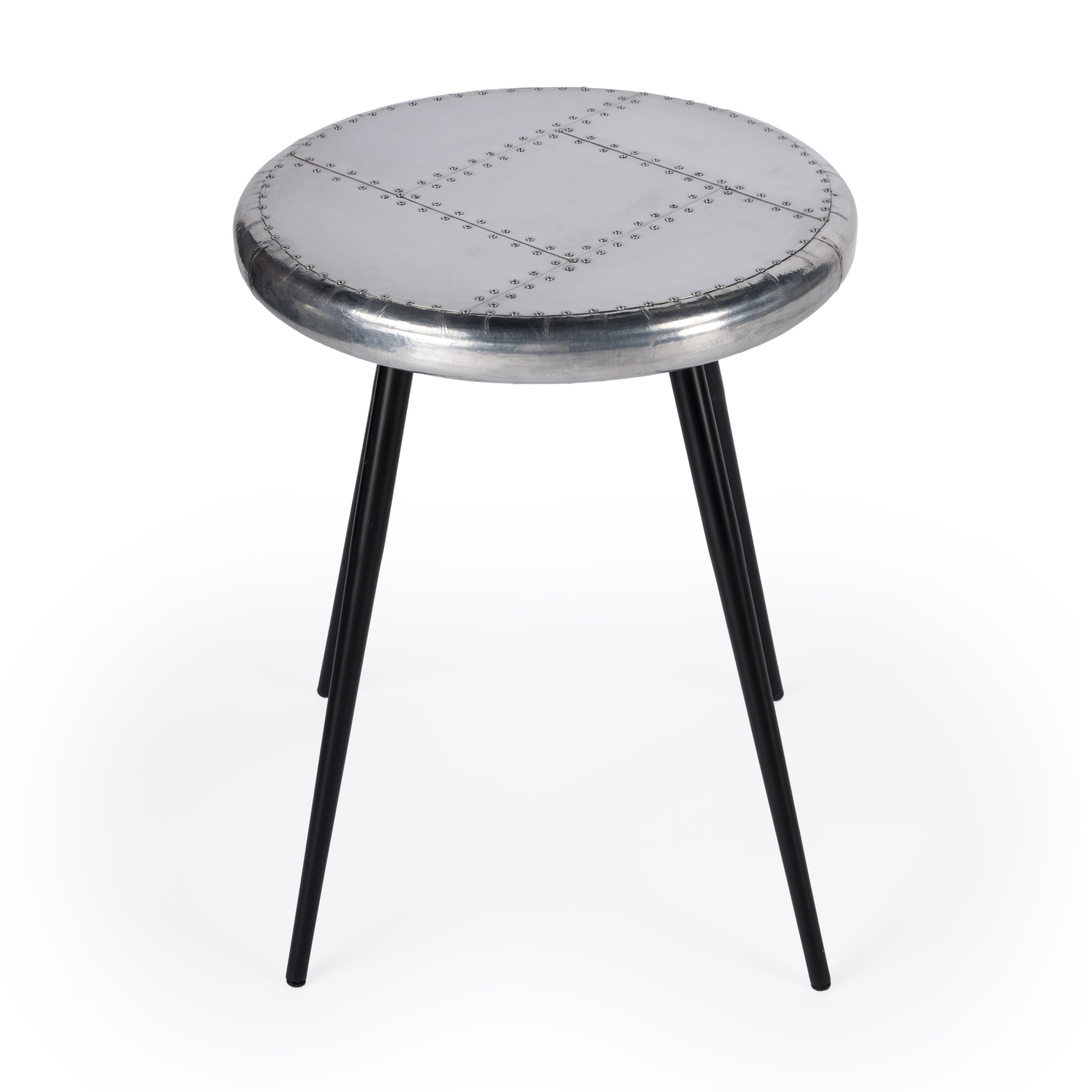 Corrigan Studio 23" Aluminum And Manufactured Wood Aviator Round End ...
