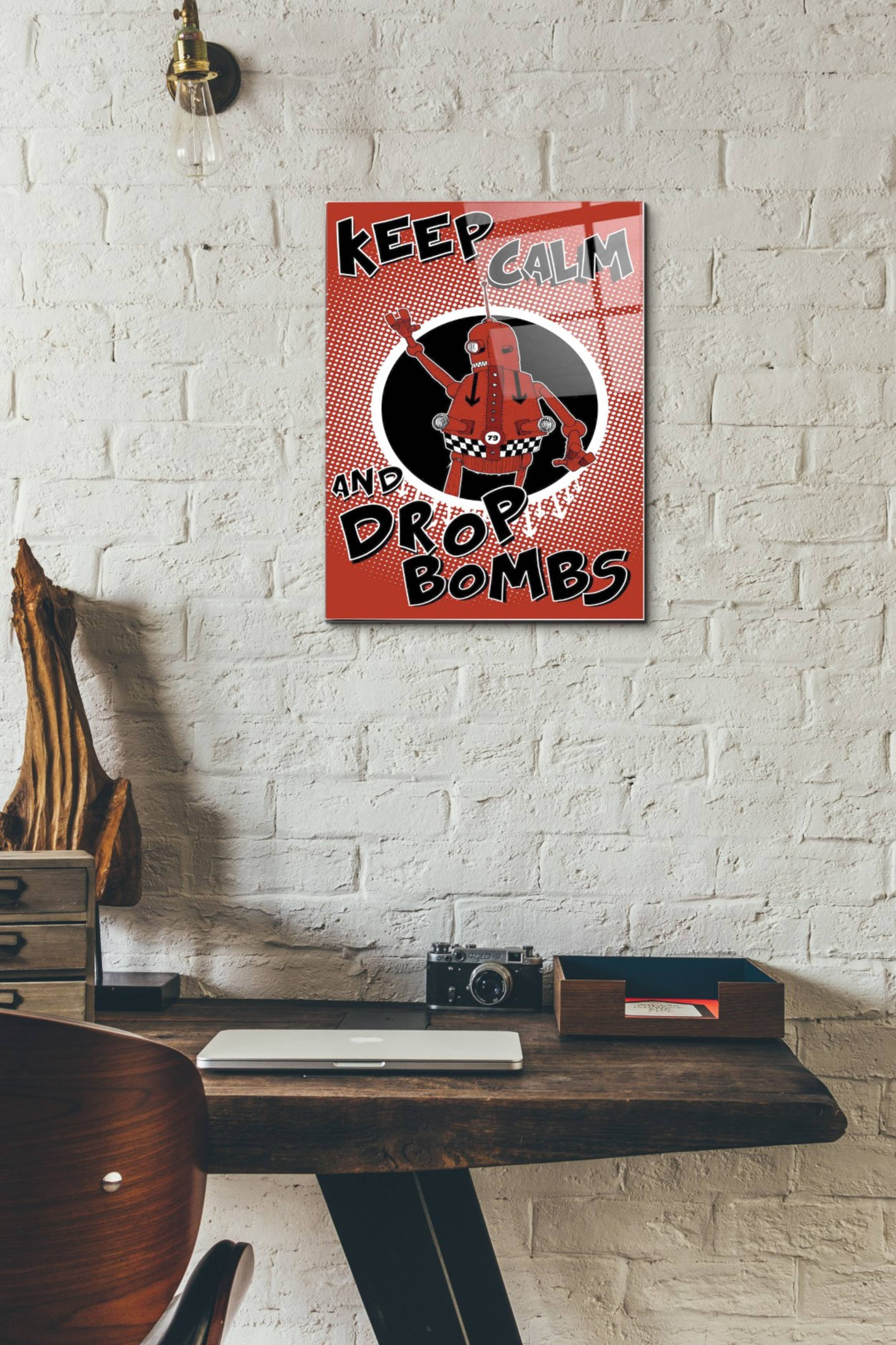 Trinx Keep Calm and Drop Bombs by Craig Snodgrass - Unframed Print ...