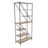 17 Stories Cole And Grey Wooden Diagonal Angled 6 Shelf Shelving Unit ...