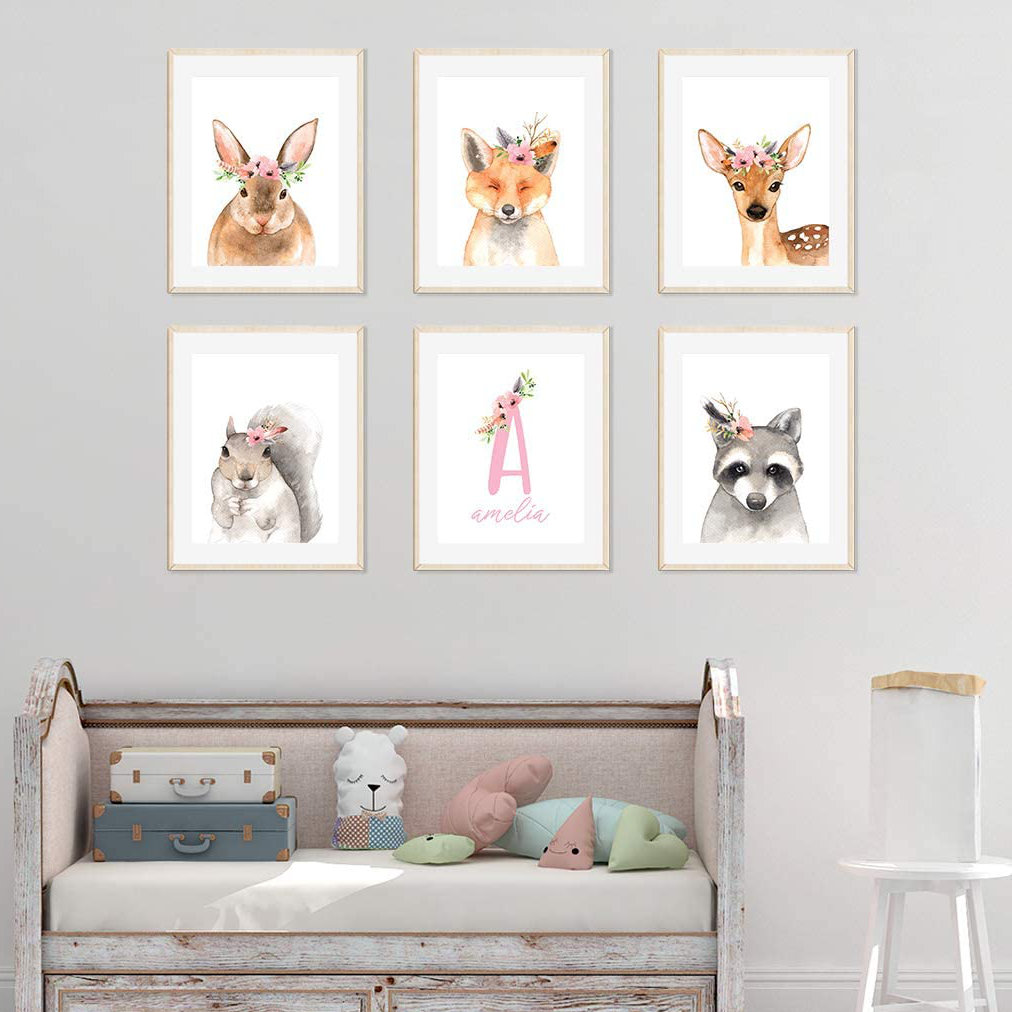 Harriet Bee Crymble Animals 6 - Piece Paper Print & Reviews | Wayfair