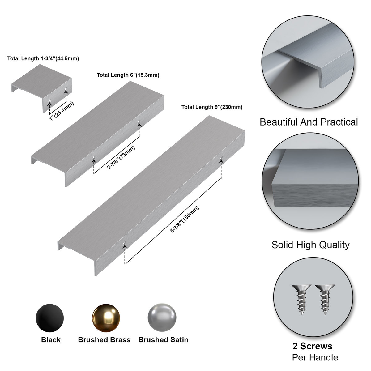 Dowell 12" Center to Center Finger Pull & Reviews | Wayfair