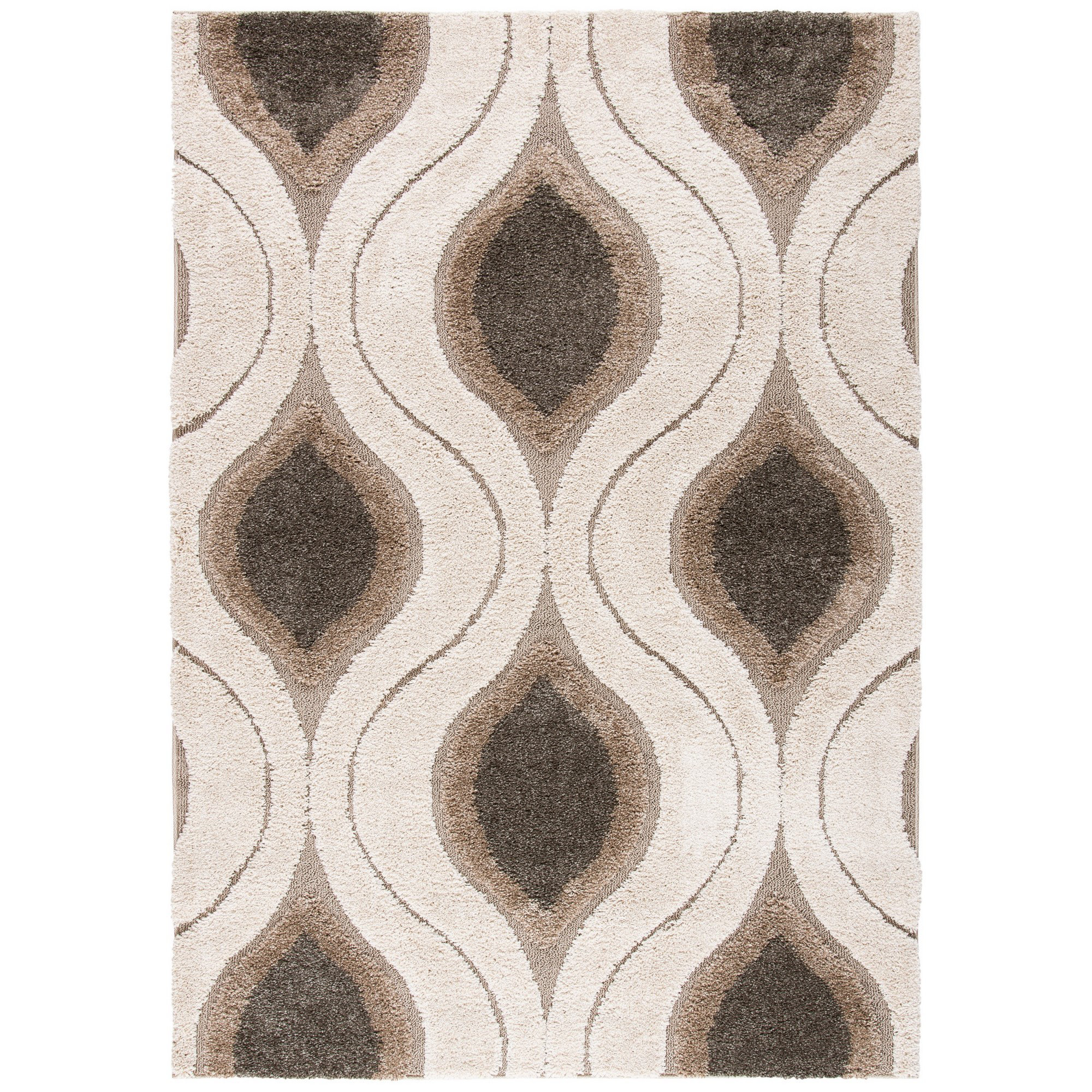 George Oliver Bryer Shag Performance Geometric Rug & Reviews | Wayfair