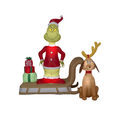 grinch and max inflatable