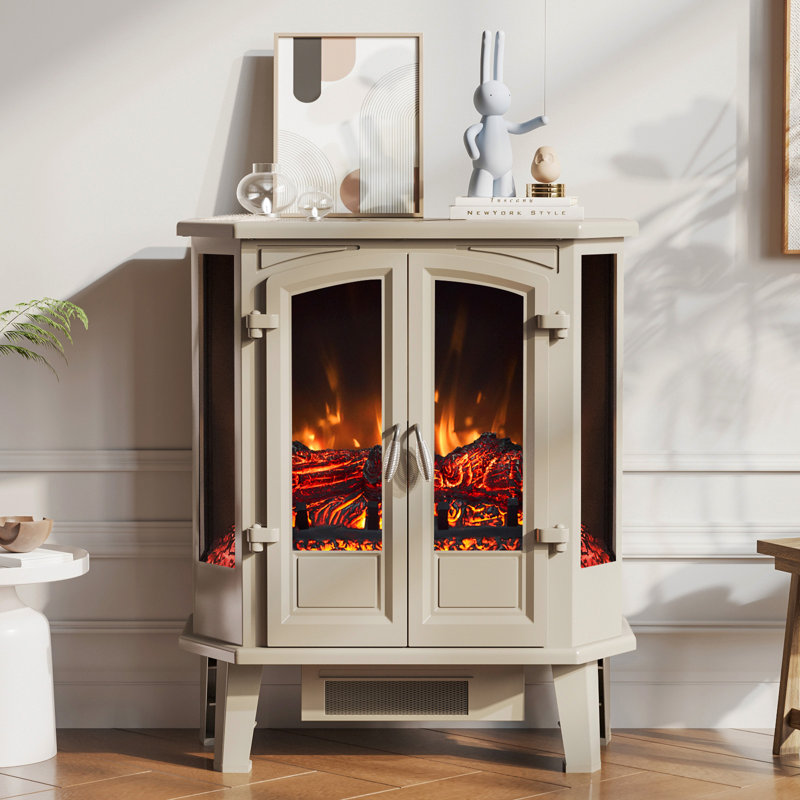 Winston Porter Maylee 25"W Infrared Electric Fireplace Heater ...