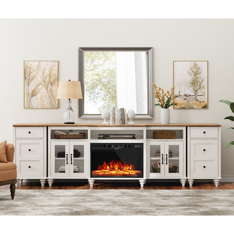 Charlton Home® Scarlett TV Stand, Home Entertainment Center With ...