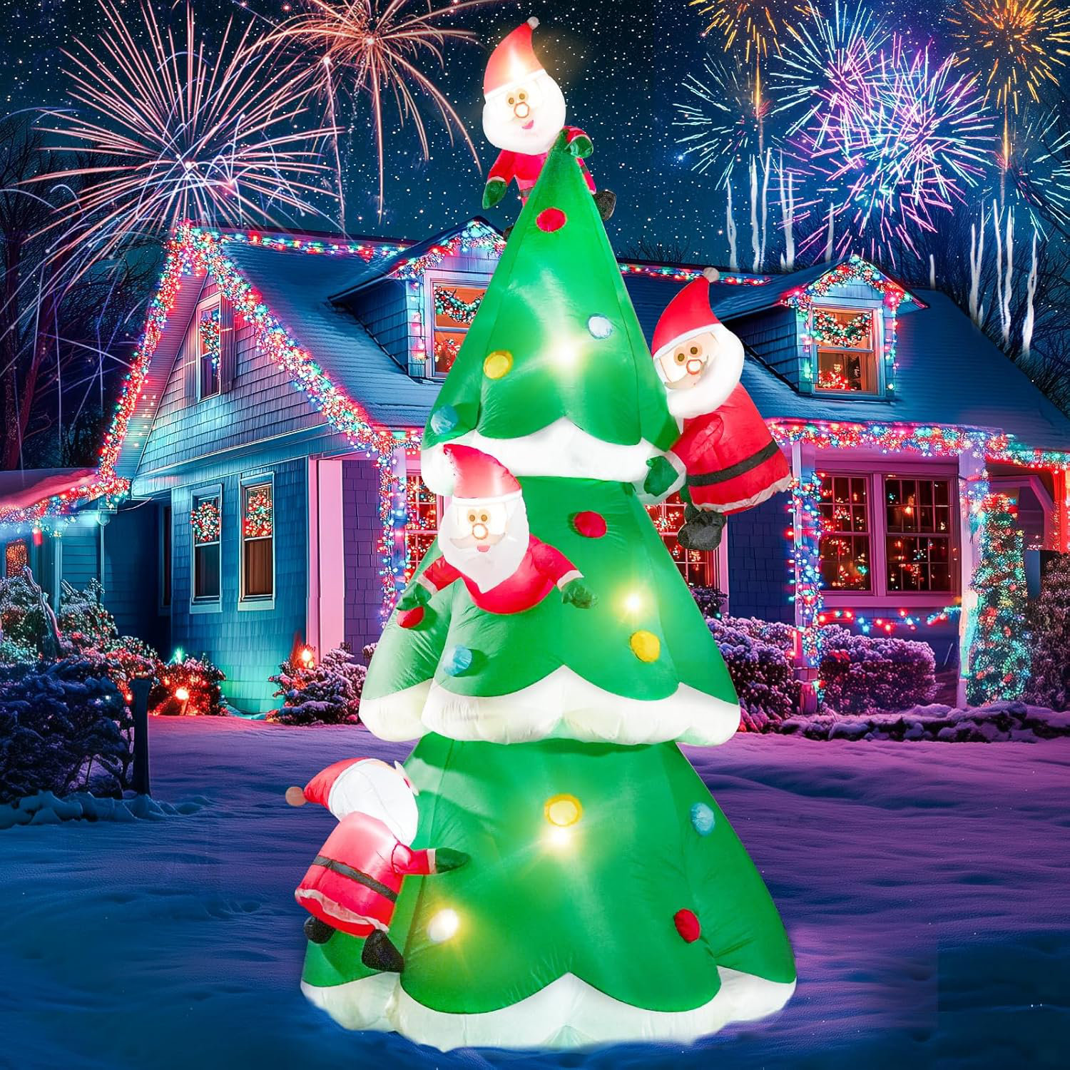 The Holiday Aisle® 11.8FT Christmas Inflatable Tree With Climbing ...