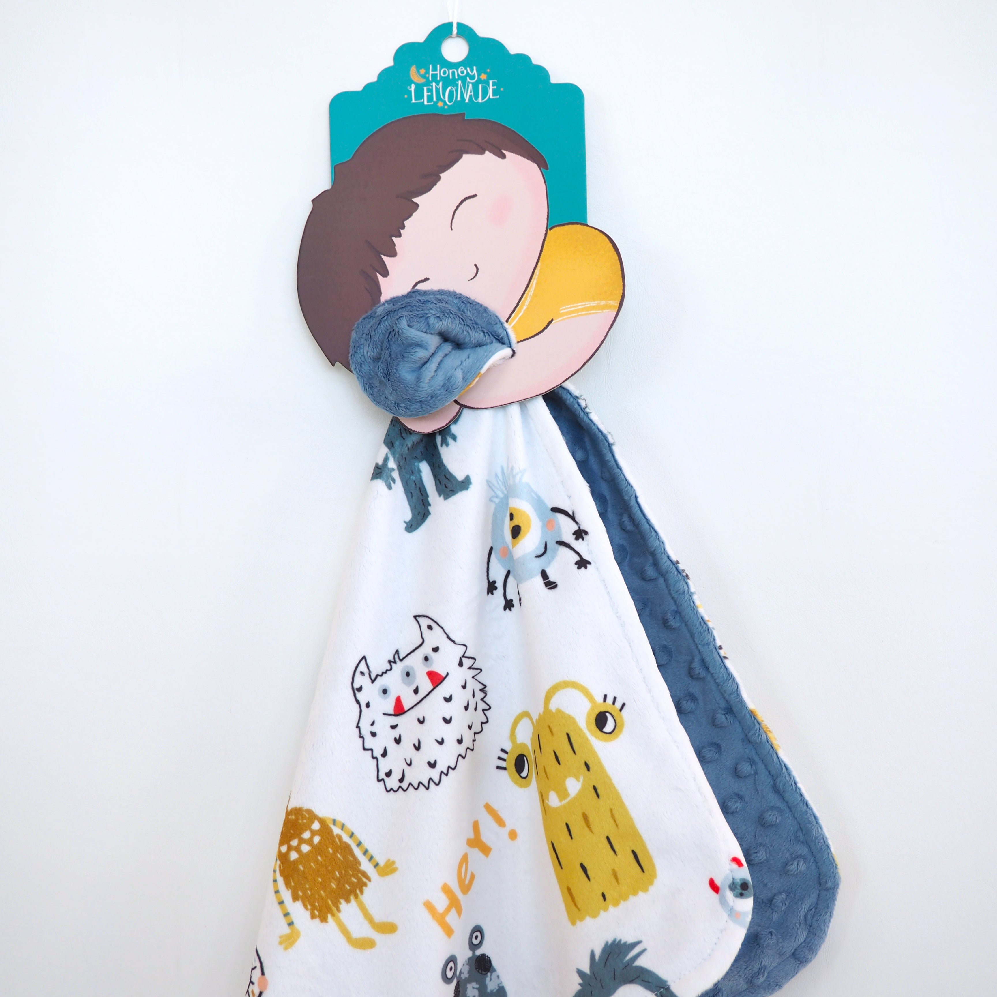 Honey Lemonade Mini Minky Monster Friends Blanket for Toddlers - Soft ...
