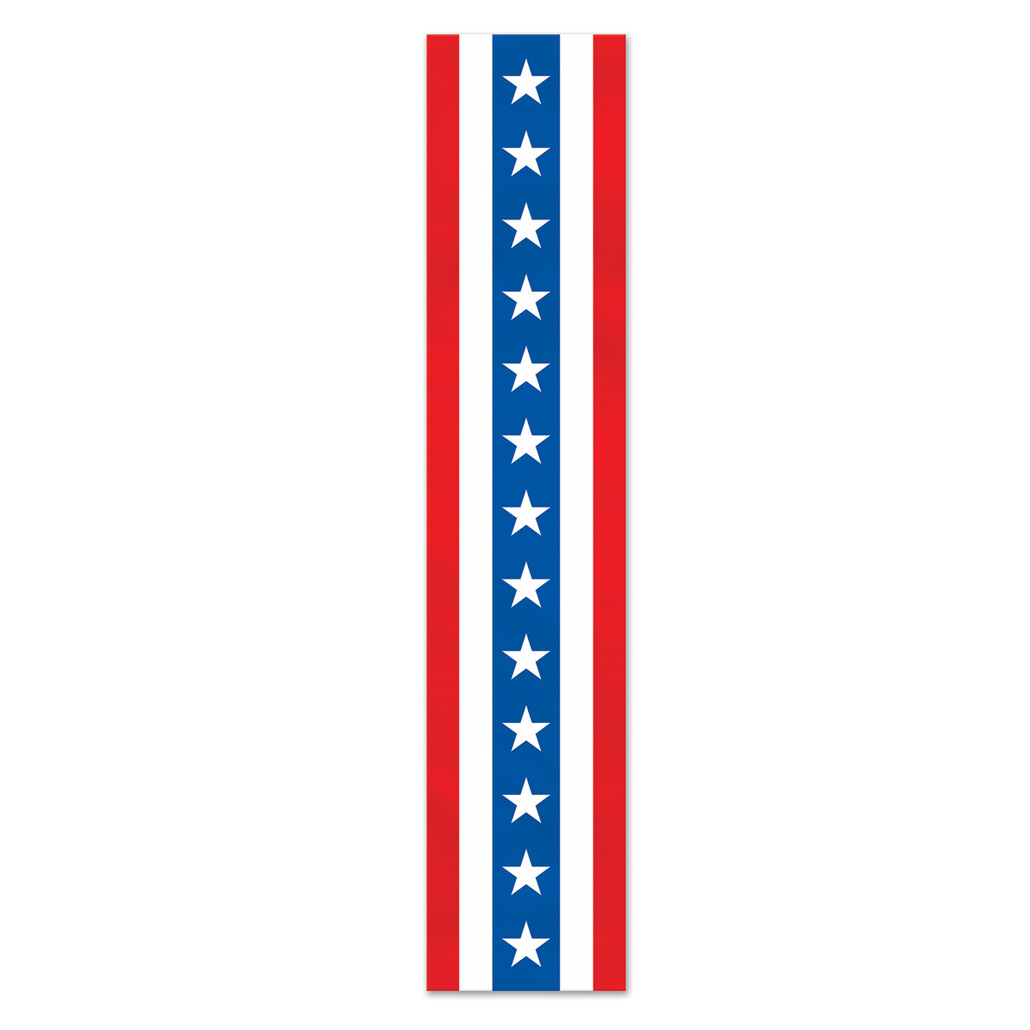 The Party Aisle™ Patriotic Fabric Column Bunting | Wayfair