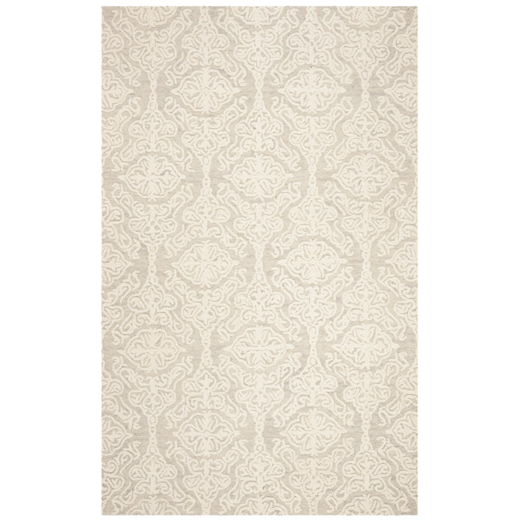 House of Hampton® Davyan Hand Tufted Wool Damask Rug & Reviews | Wayfair