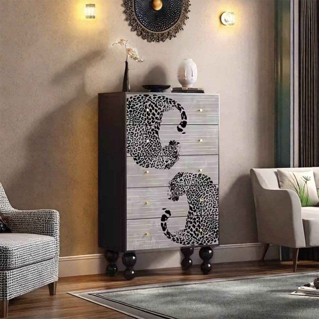 interanest Solid Pinewood Storage Cabinet with Wide Top | Wayfair