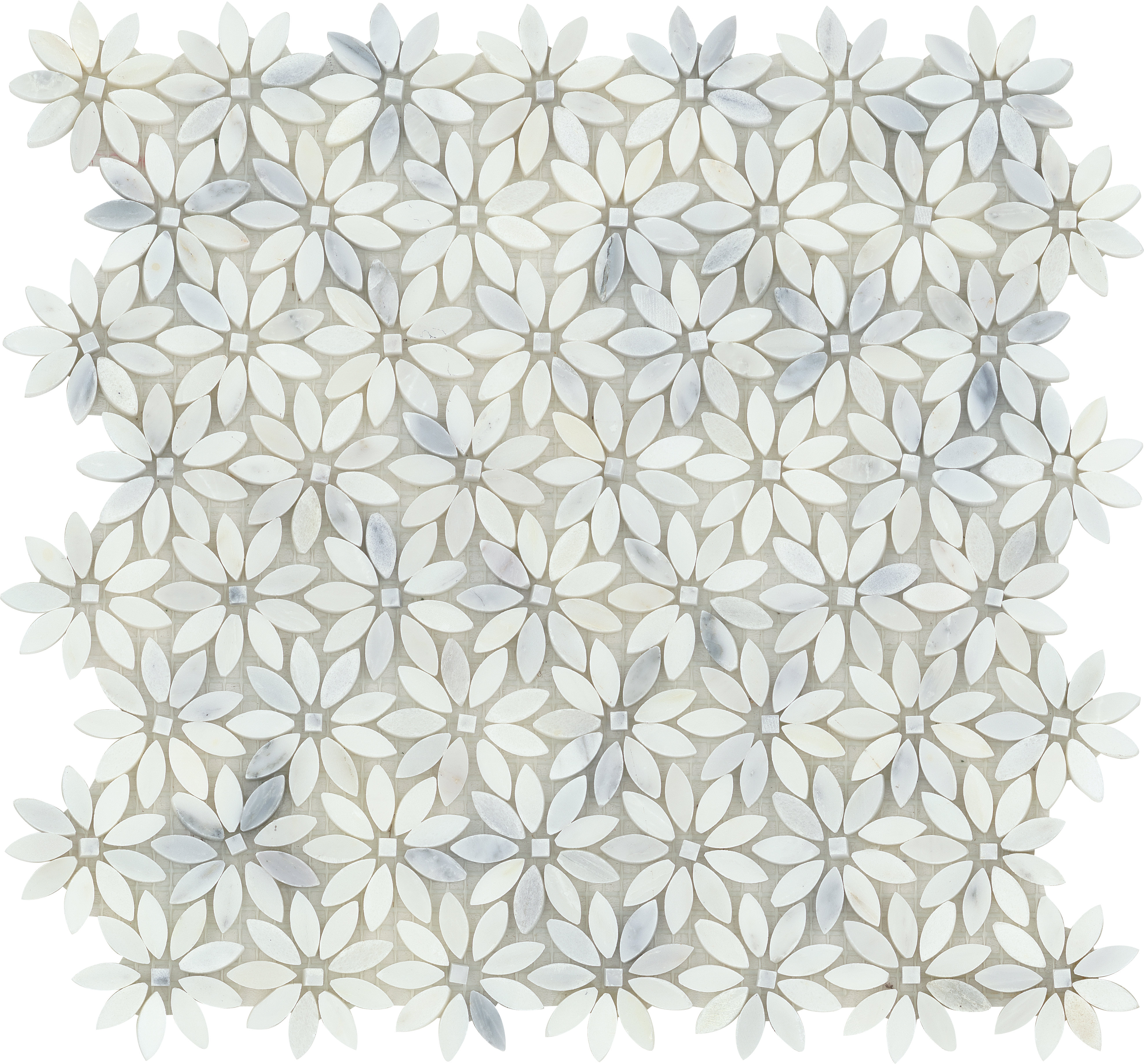 Emser Tile Marble Winter Frost 12 in. x 13 in. Polished Marble Floor ...