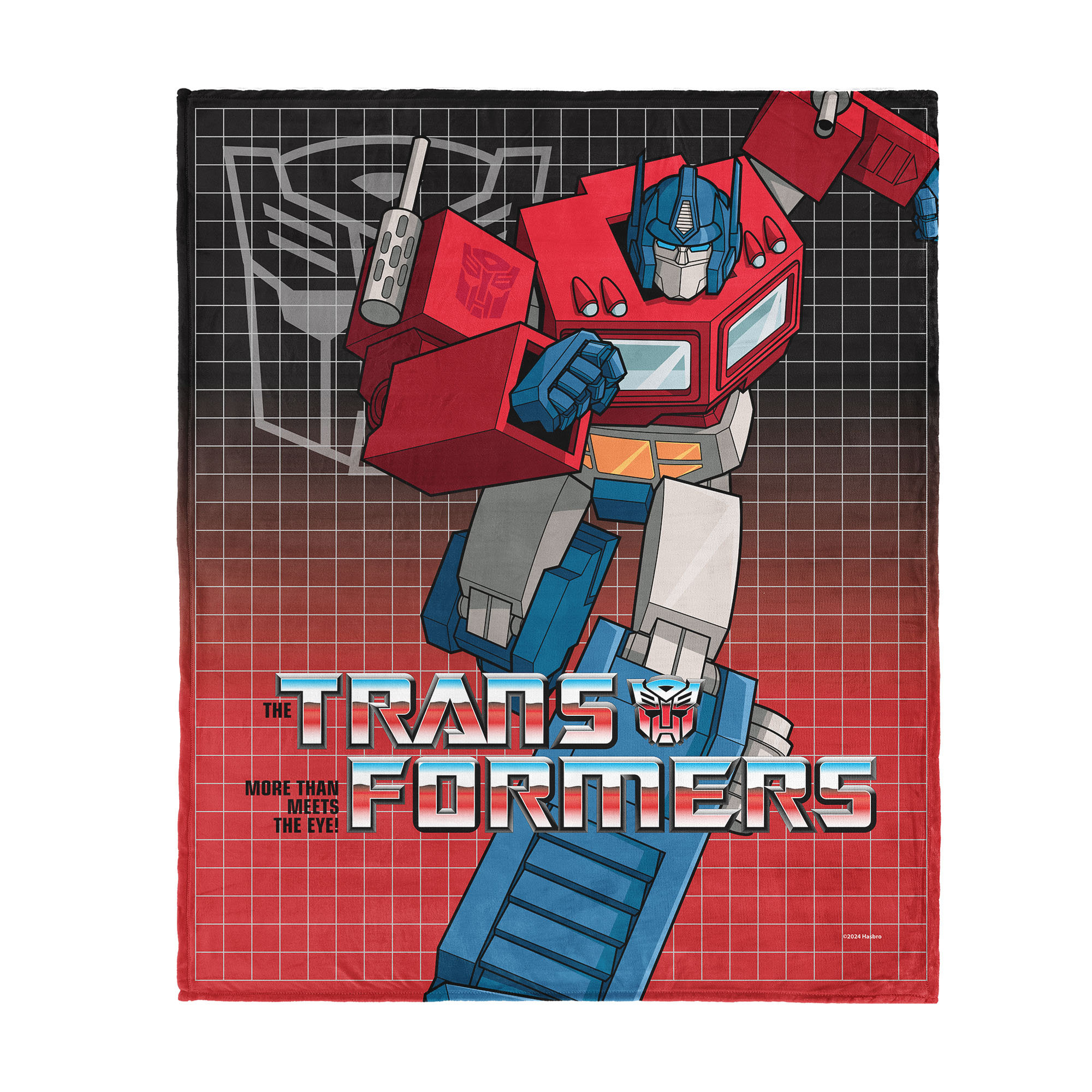 Northwest Hasbro Transformers G1 Grid Optimus Prime Silk Touch Throw ...