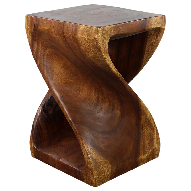 Wade Logan® Channen Solid Wood Abstract End Table & Reviews | Wayfair
