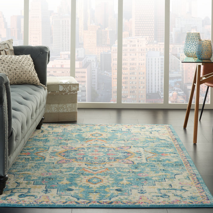 Blue Elephant Bradburn Light Blue/Beige Rug & Reviews | Wayfair.co.uk