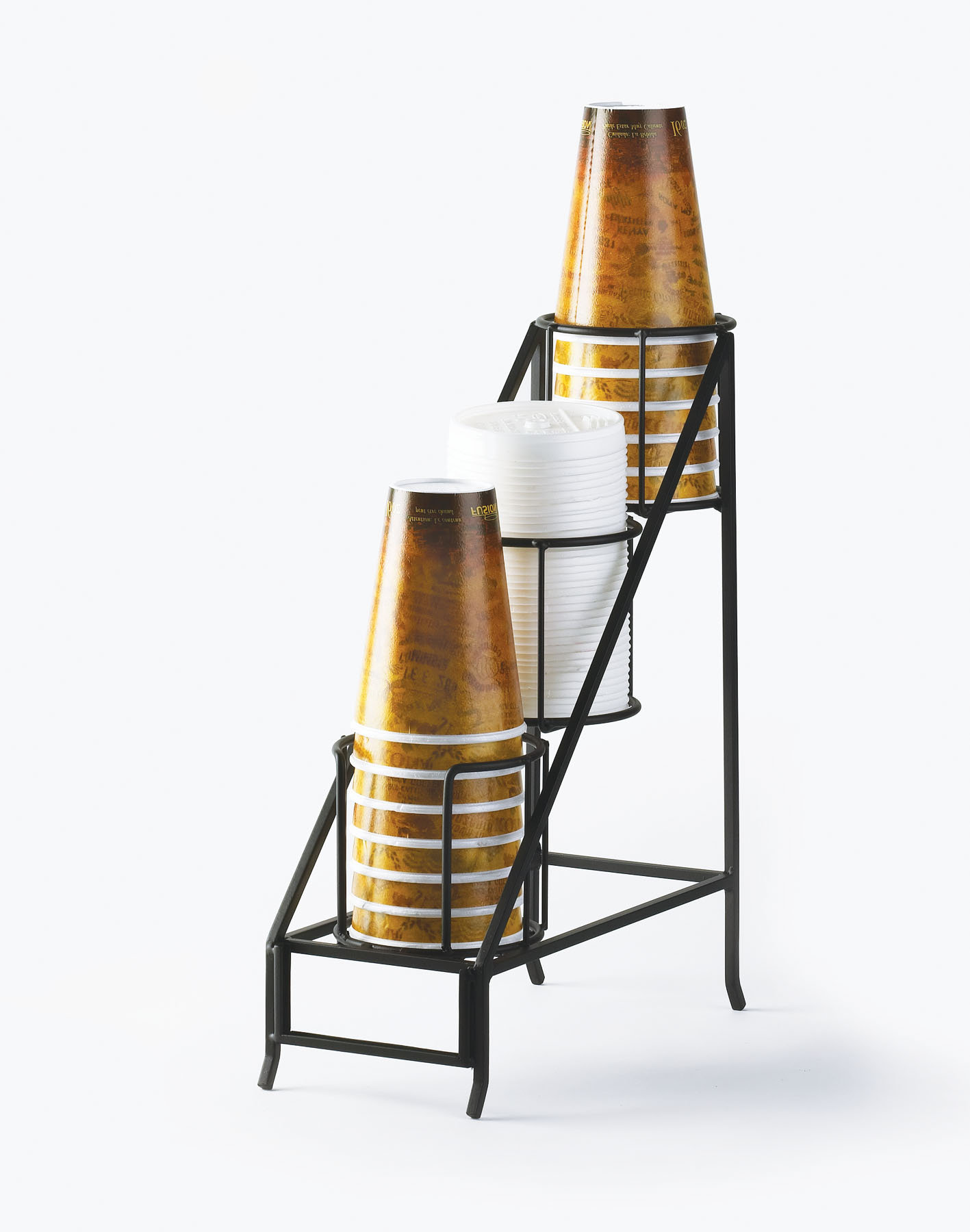 Cal-Mil Iron Black 3-Tier Countertop Cup and Lid Organizer | Perigold