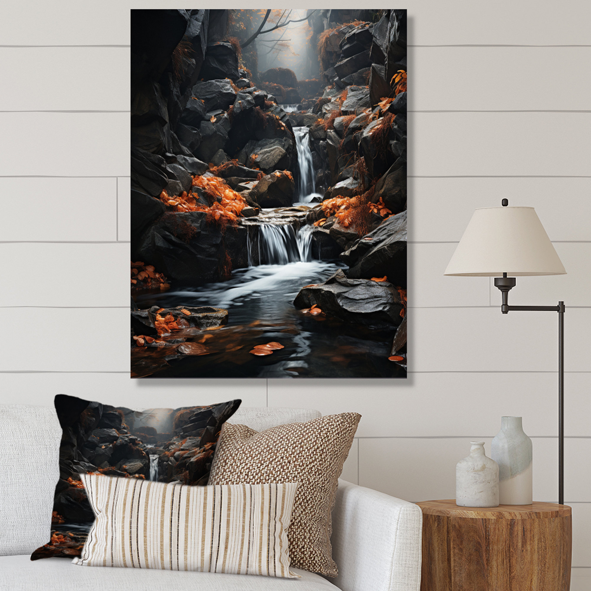 Loon Peak® Waterfall Harmony In Motion On Canvas Print | Wayfair